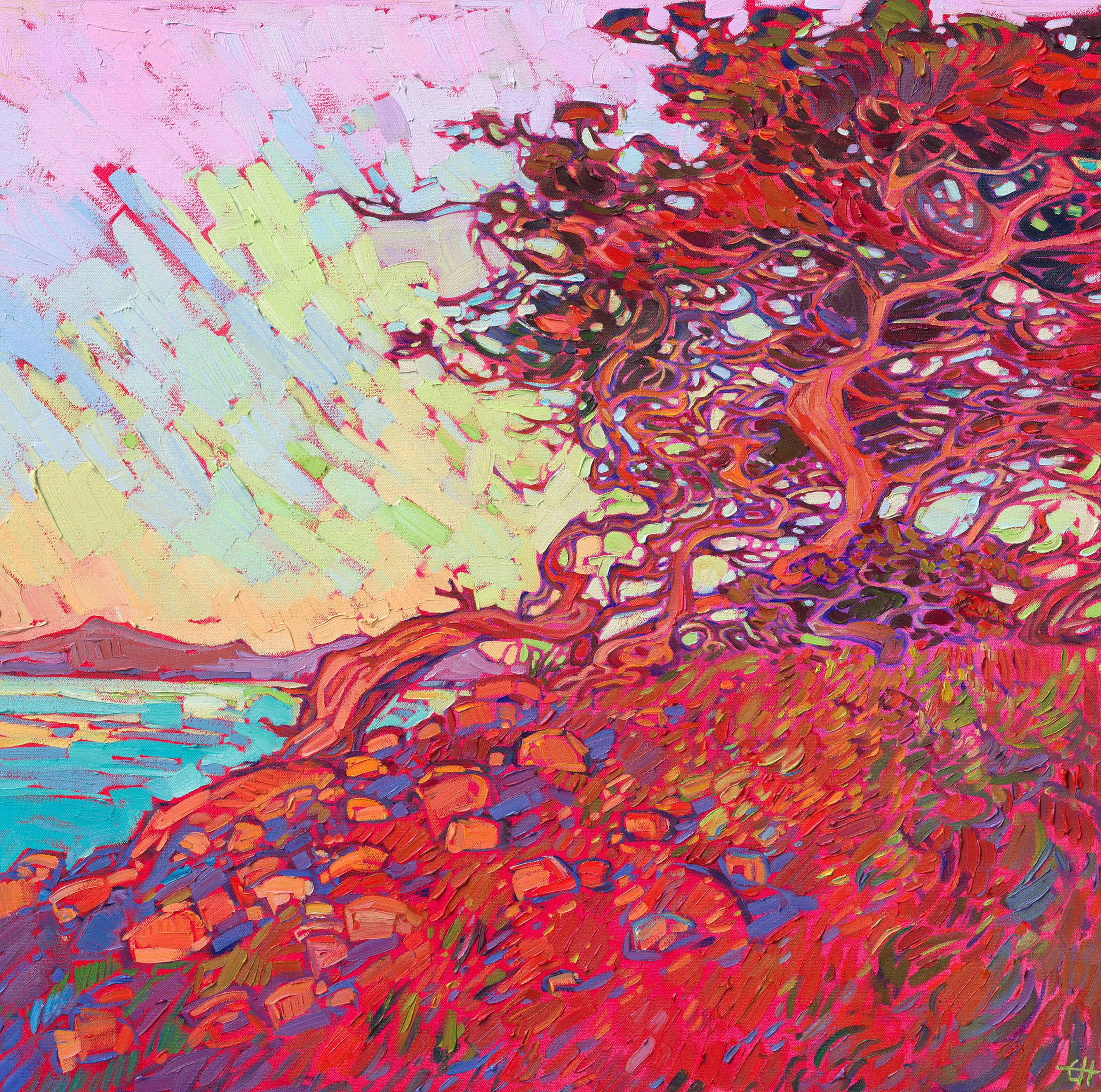 Coastal in Red by Erin Hanson