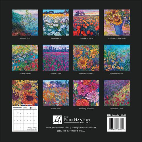 2024 Calendar - Painted Flowers