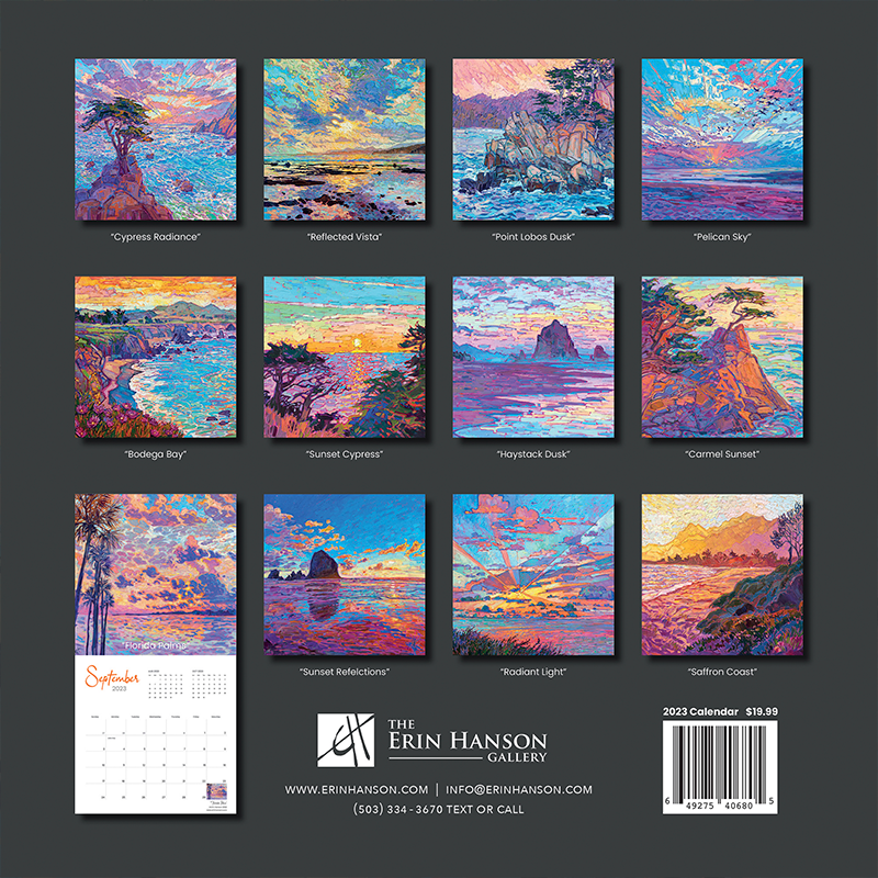 2023 Wall Calendar - Coastal Sunsets