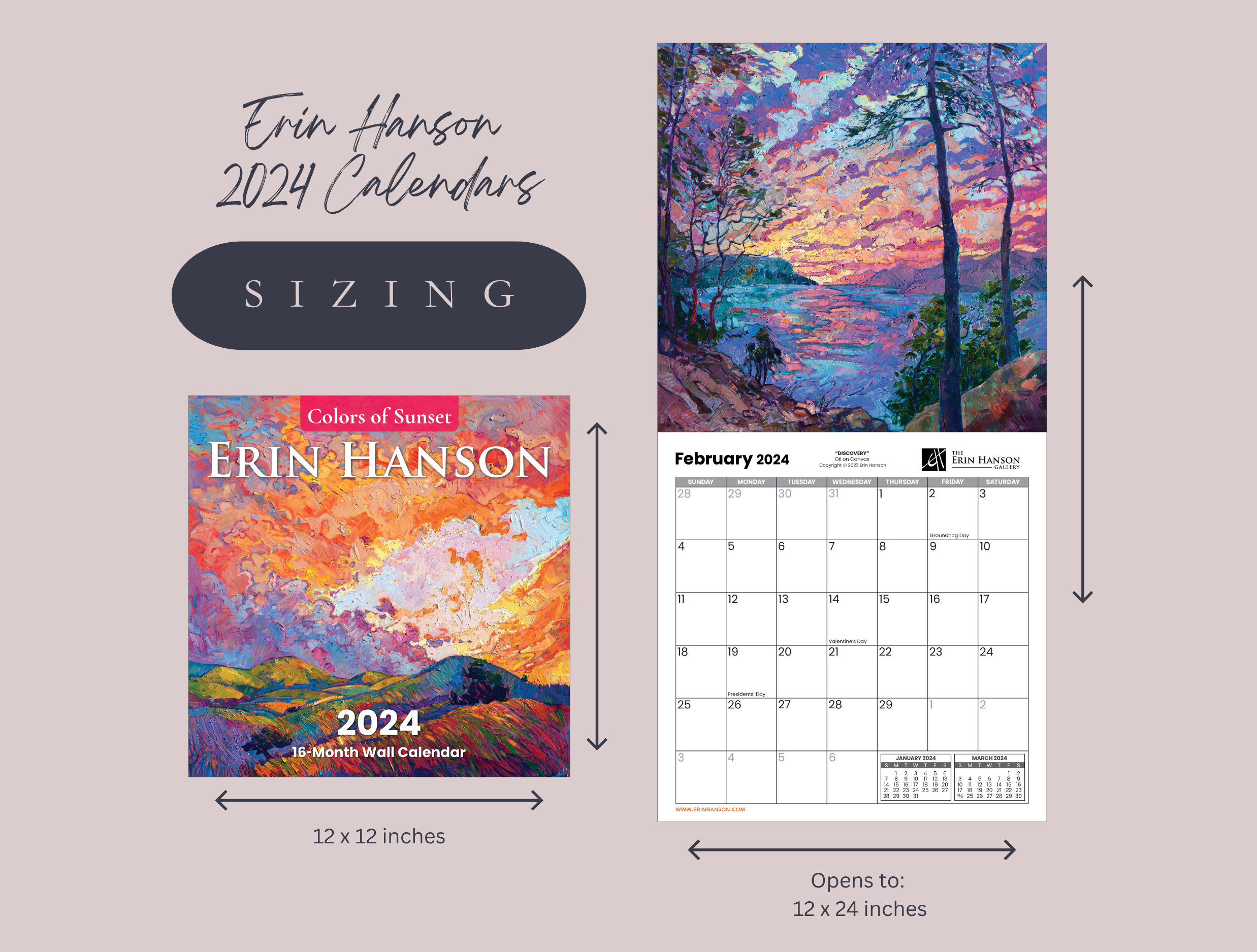 2024 Calendar - Arizona Deserts