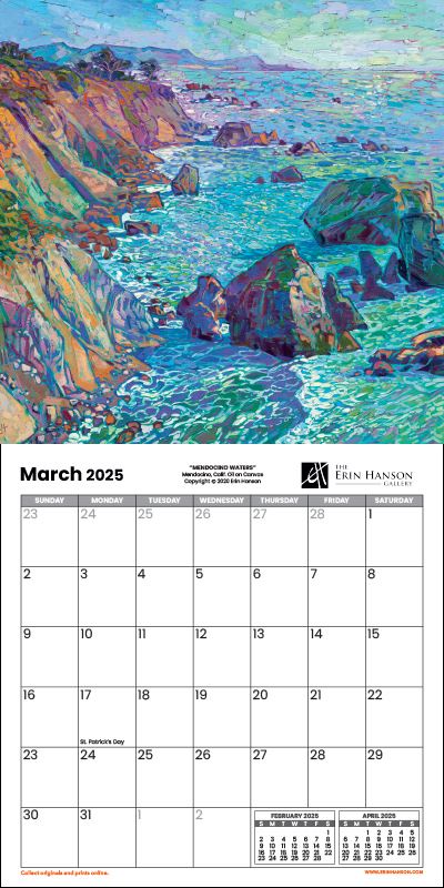 2025 Wall Calendar - California Vistas