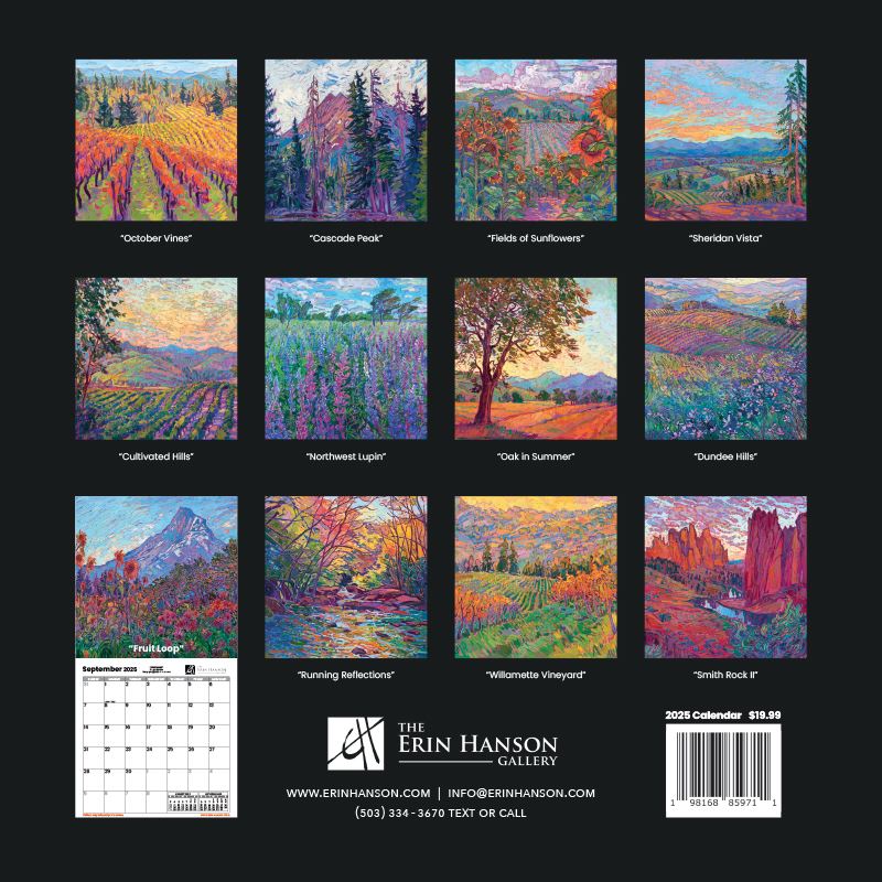 2025 Wall Calendar - Pacific Northwest