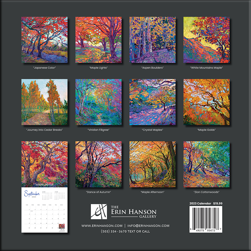 2023 Wall Calendar - Autumn Leaves