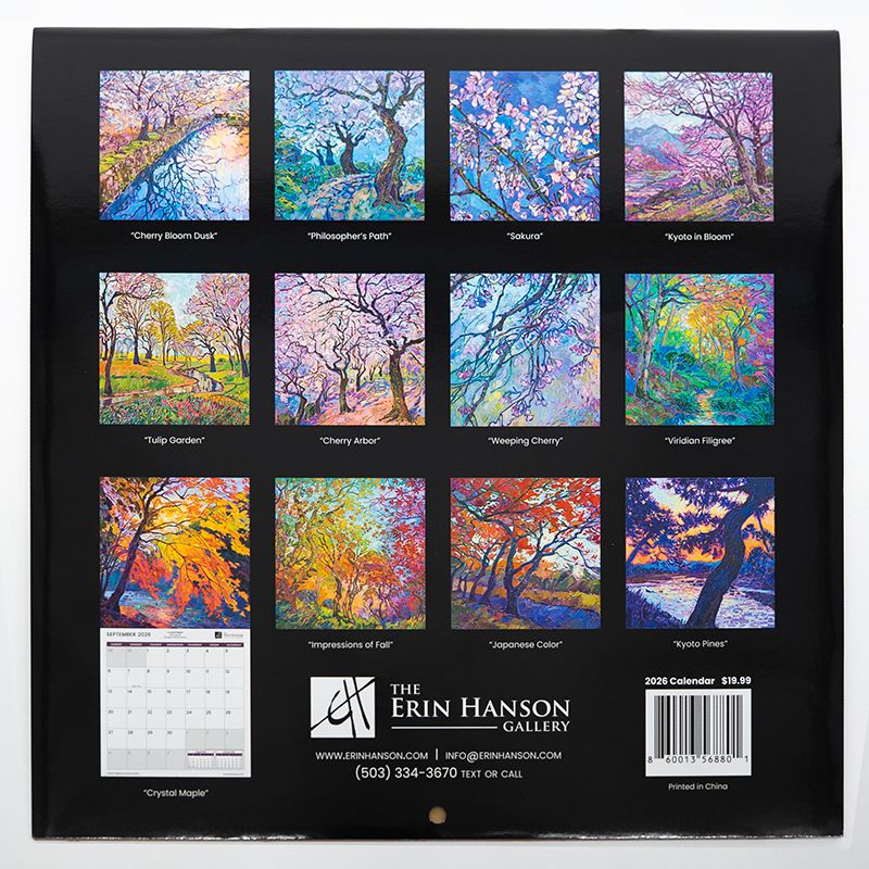 2026 Wall Calendar - Colors of Japan
