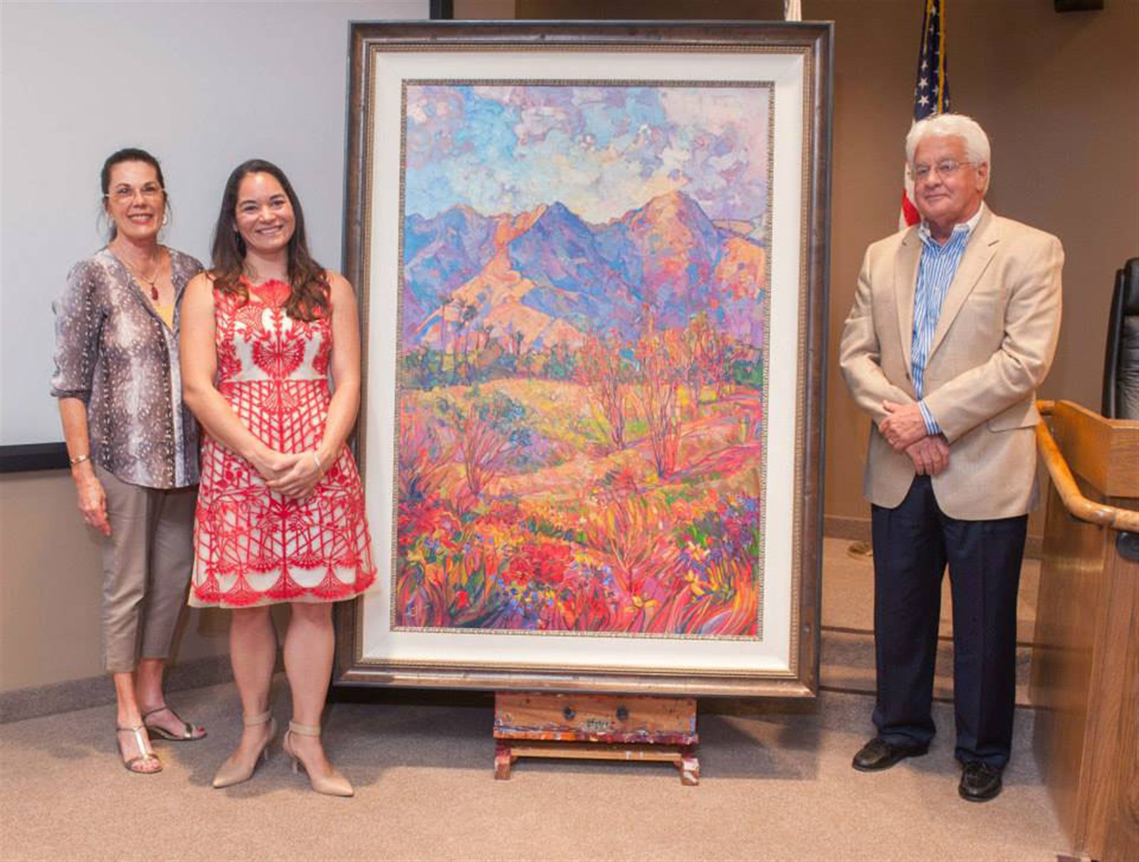 Indian Wells in Bloom - Contemporary Impressionism Paintings by Erin Hanson